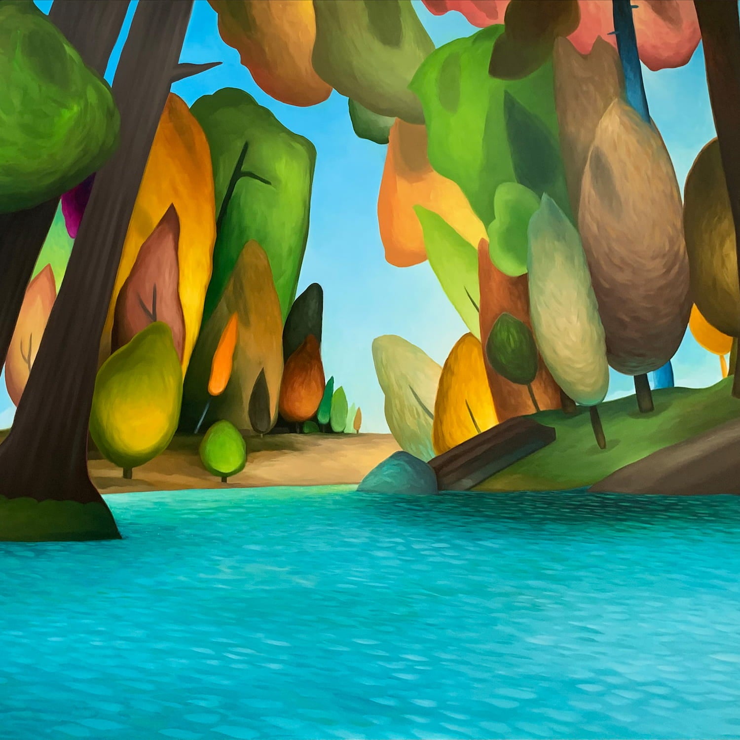 Enchanted Lake | West Coast Original Oil Paintings Vancouver | Sam's ...
